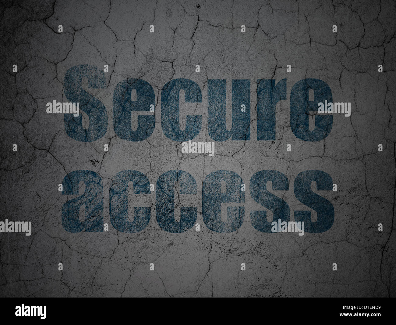 Protection concept: Secure Access on grunge wall background Stock Photo ...