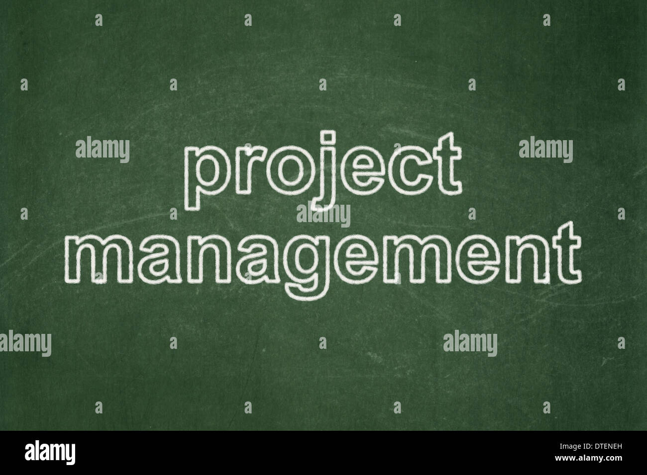 Business concept: Project Management on chalkboard background Stock ...