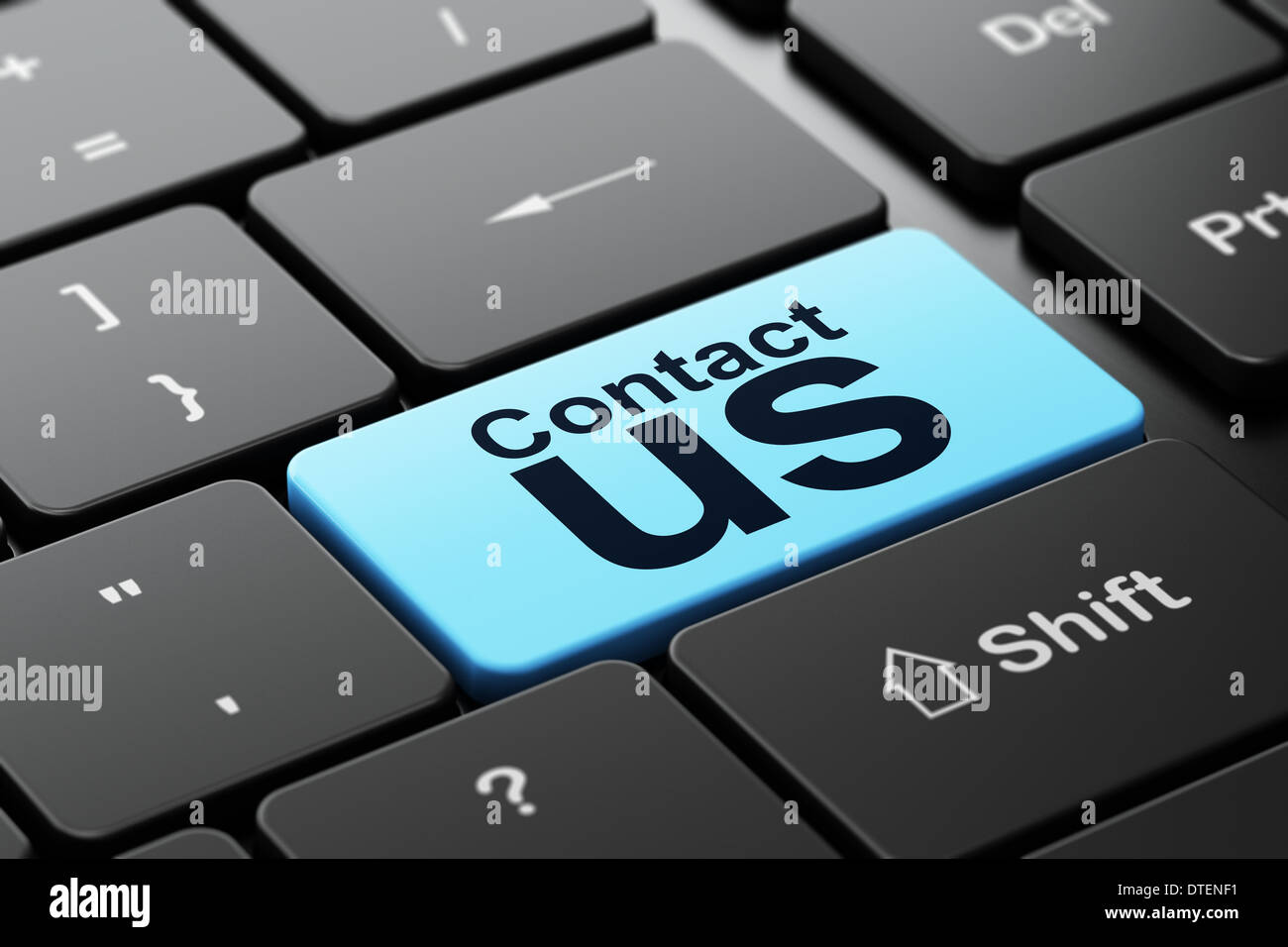 Marketing concept: Contact Us on computer keyboard background Stock ...