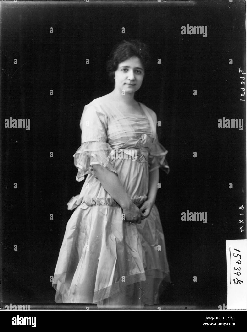 A portrait photograph of Lois Miller from 1916, showcasing her attire ...
