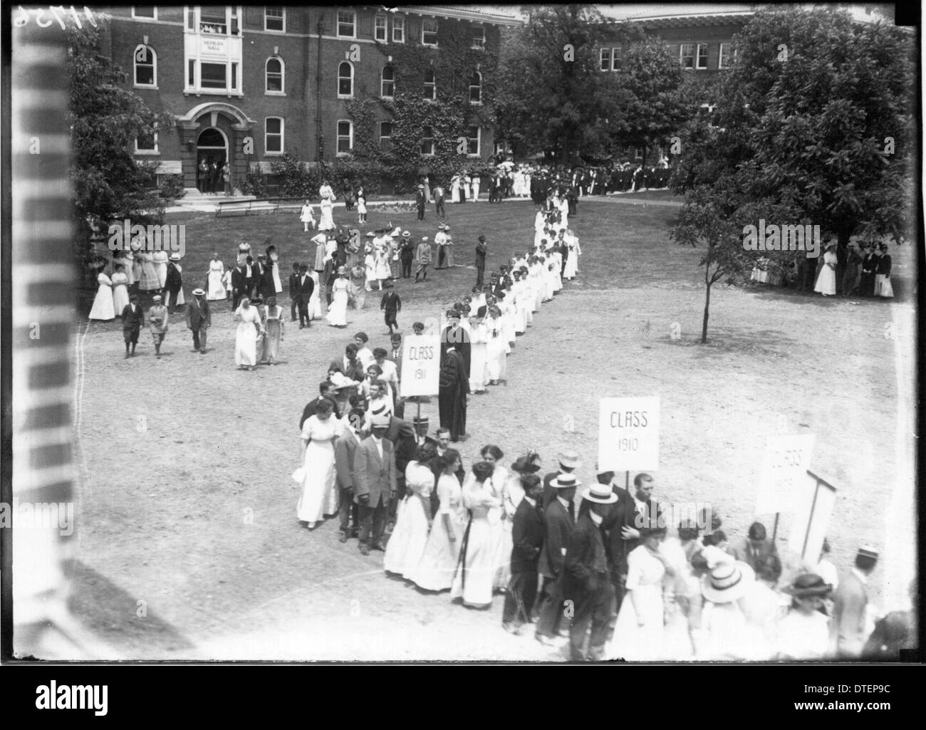A photograph capturing the procession at Miami University’s ...
