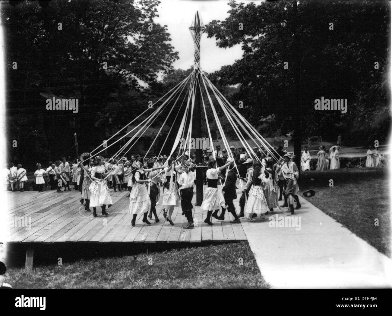 May pole dance at Ohio State Normal College Model School May Day ...