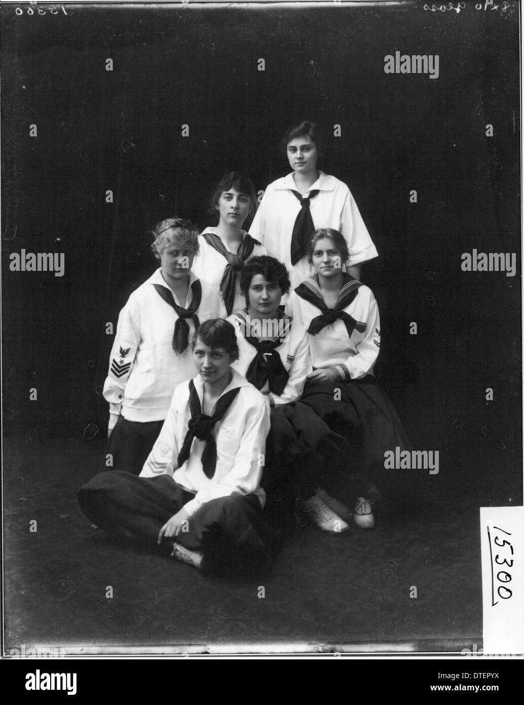 A group portrait from 1916 showing the Western College basketball ...