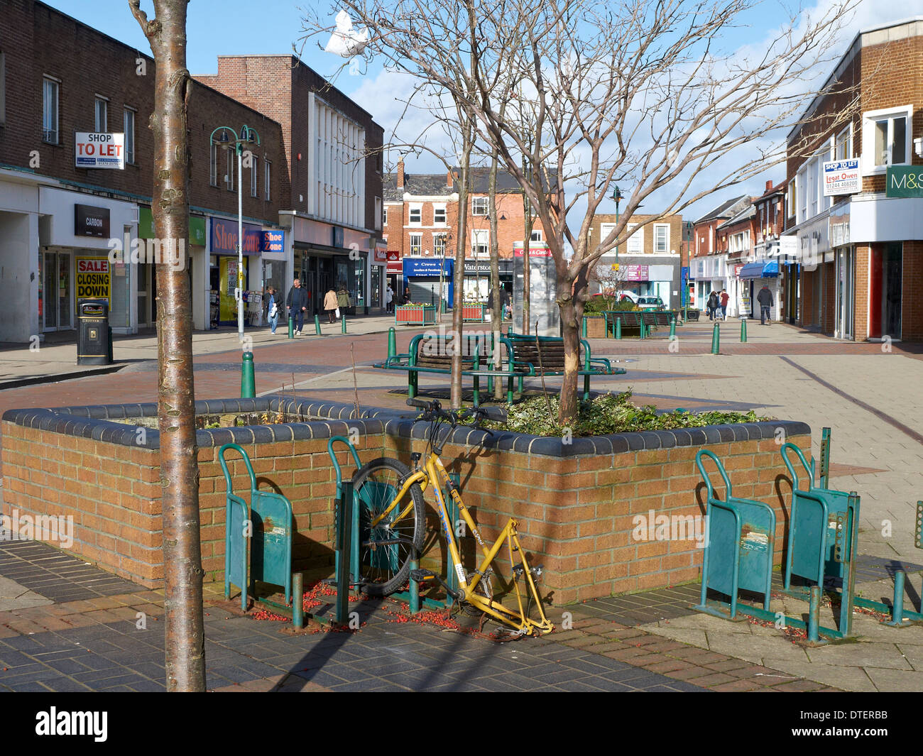 Town centre in Crewe Cheshire UK Stock Photo - Alamy