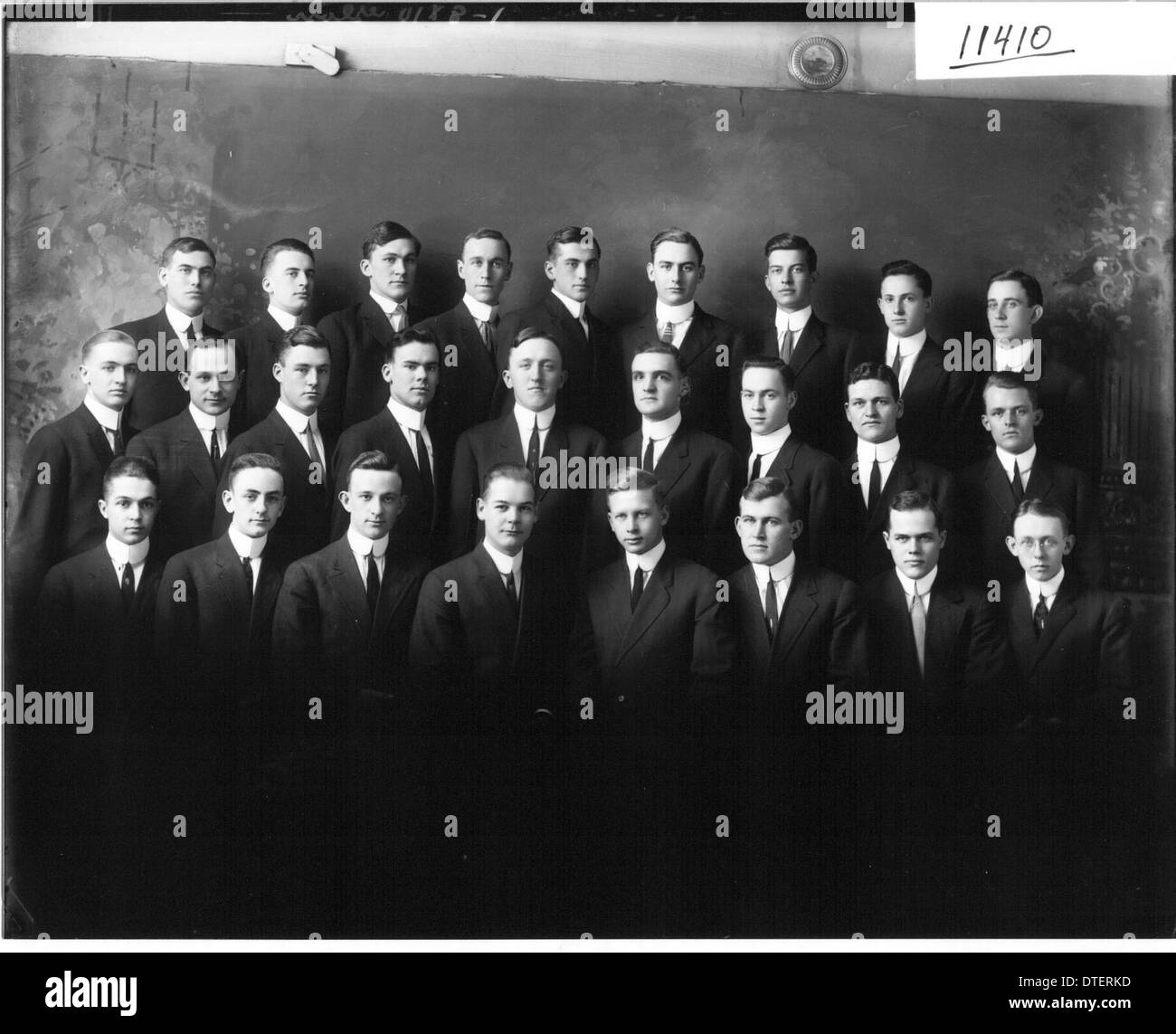 A 1912 group portrait of the Delta Kappa Epsilon fraternity at Miami ...