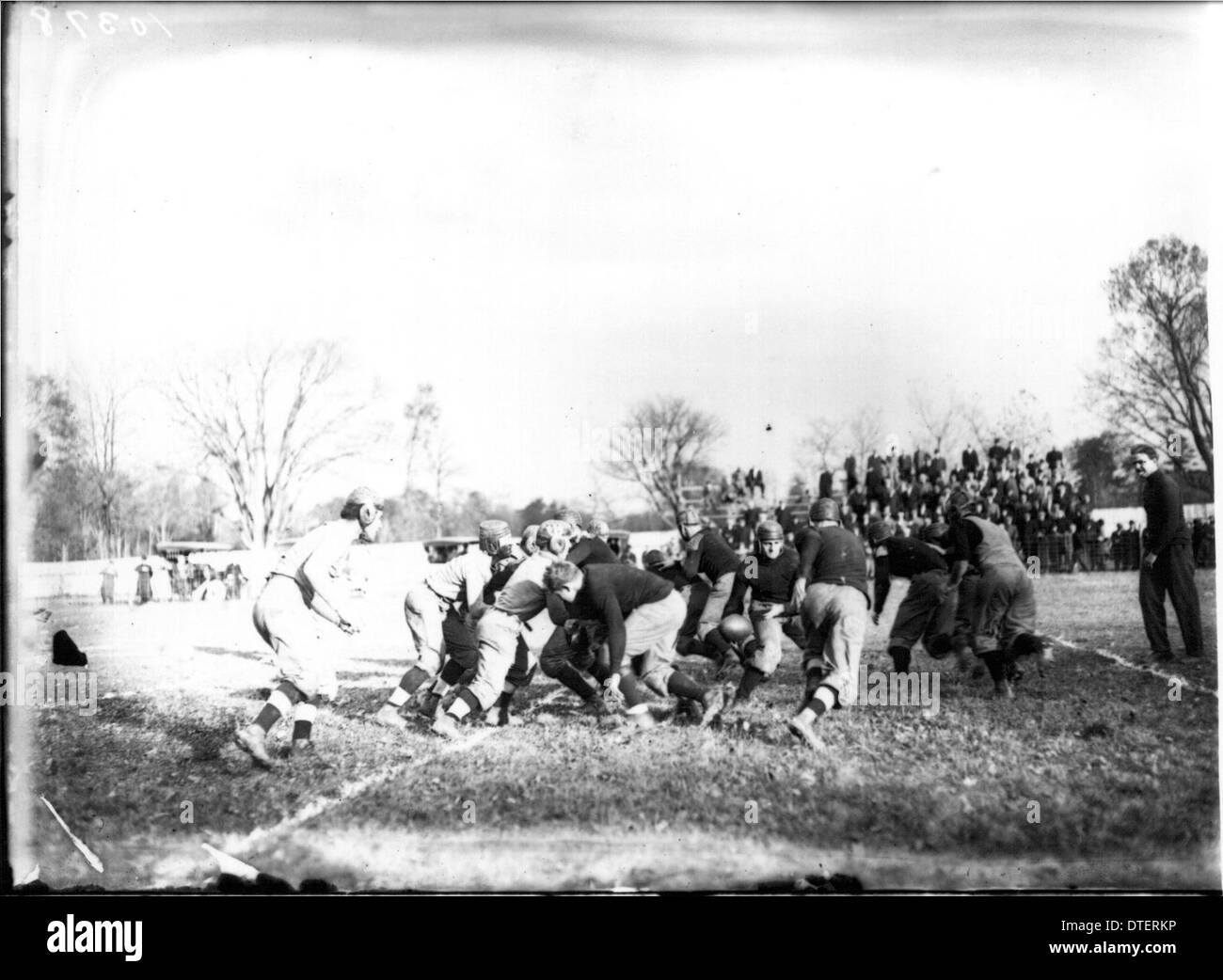 This action-packed photograph from the 1910 football game between Miami ...