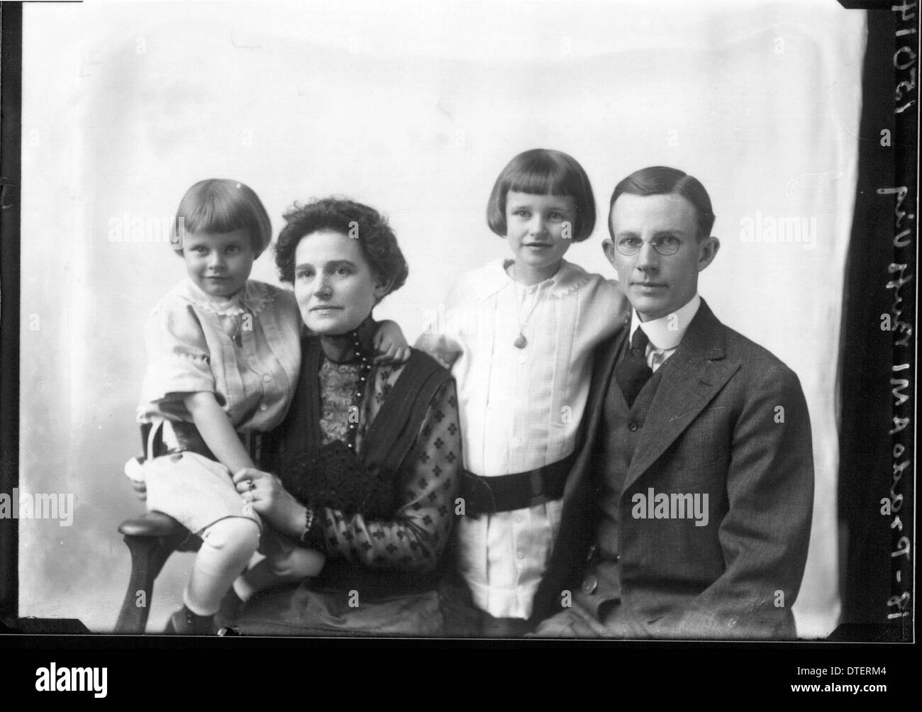 This 1915 family portrait shows Mrs. Edwin Stephenson with her children ...