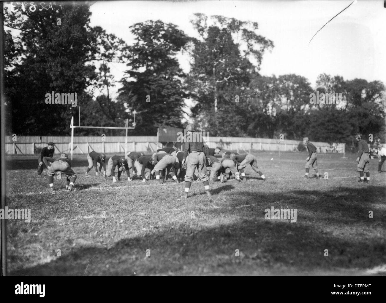 This photograph from the 1913 Miami-Wilmington football game captures ...