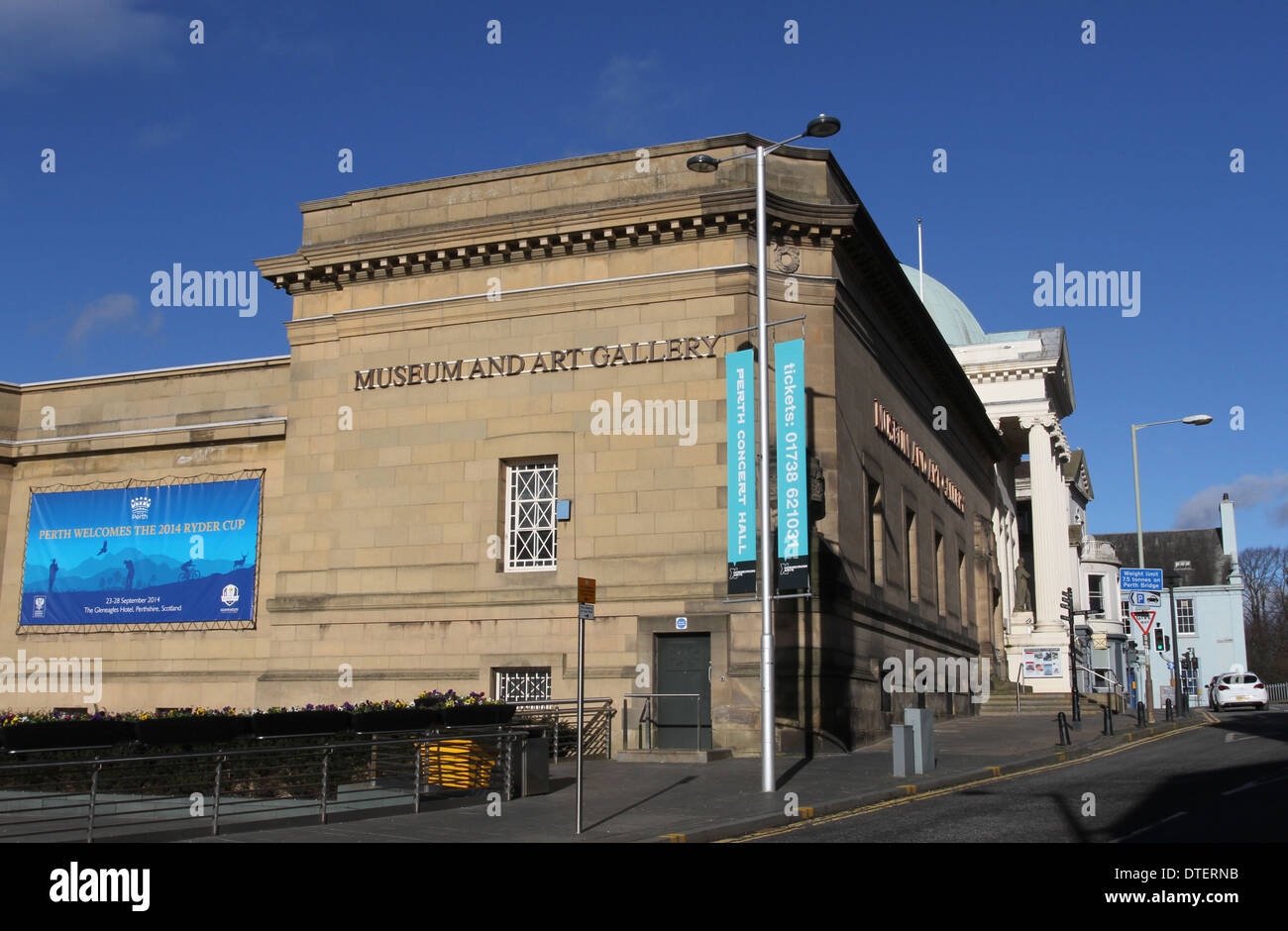 exterior of Perth Museum and Art Gallery Scotland February 2014 Stock ...