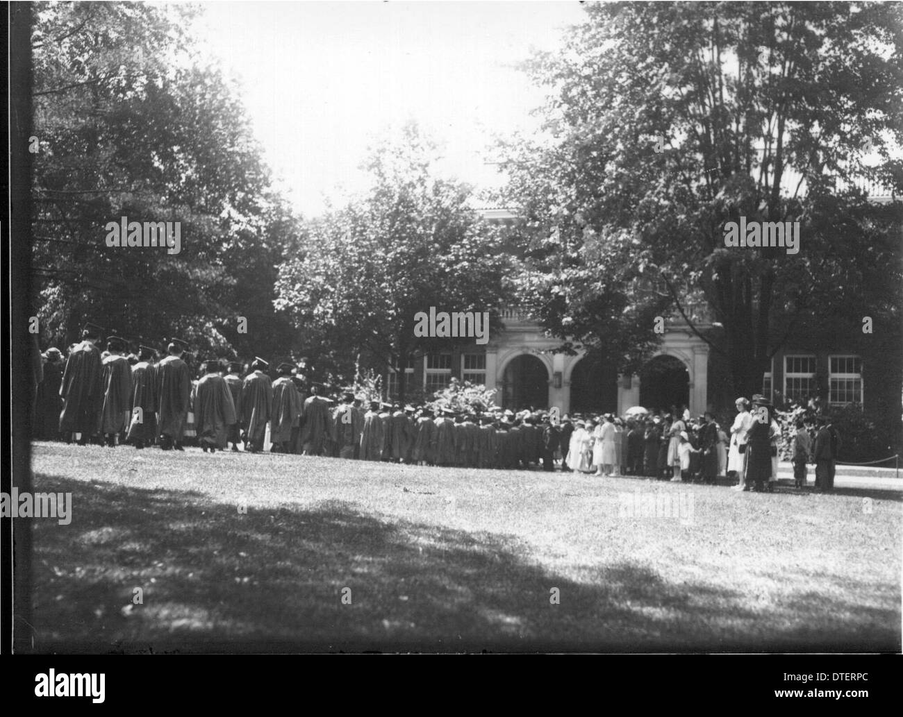 Graduates of Miami University march into the Administration Building ...