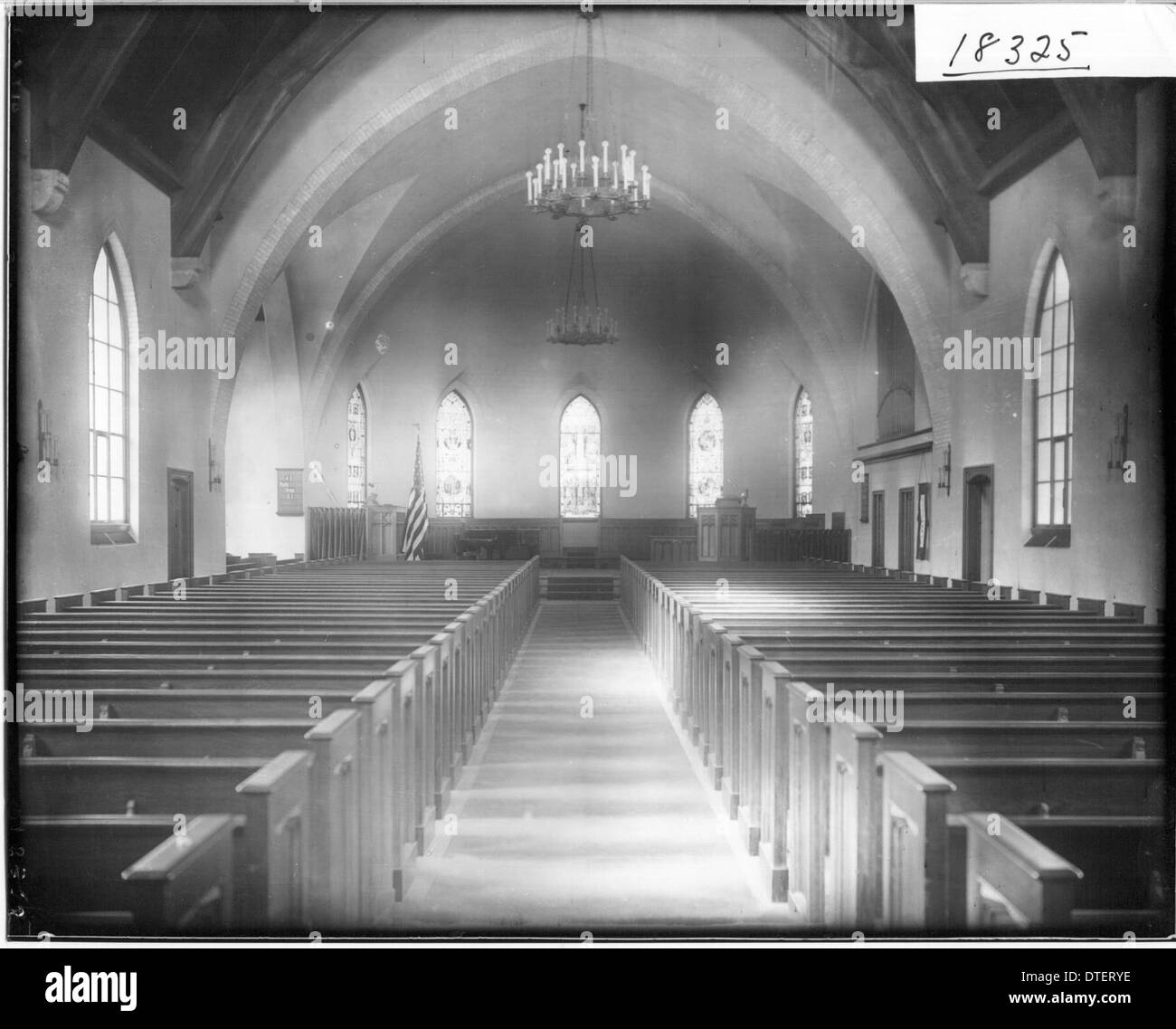 Kumler Chapel interior 1919 Stock Photo - Alamy