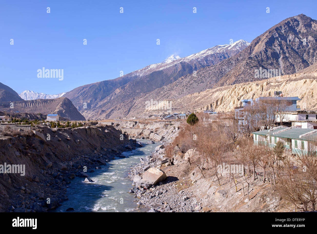 City of Jomsom in himalayas, Nepal Stock Photo - Alamy