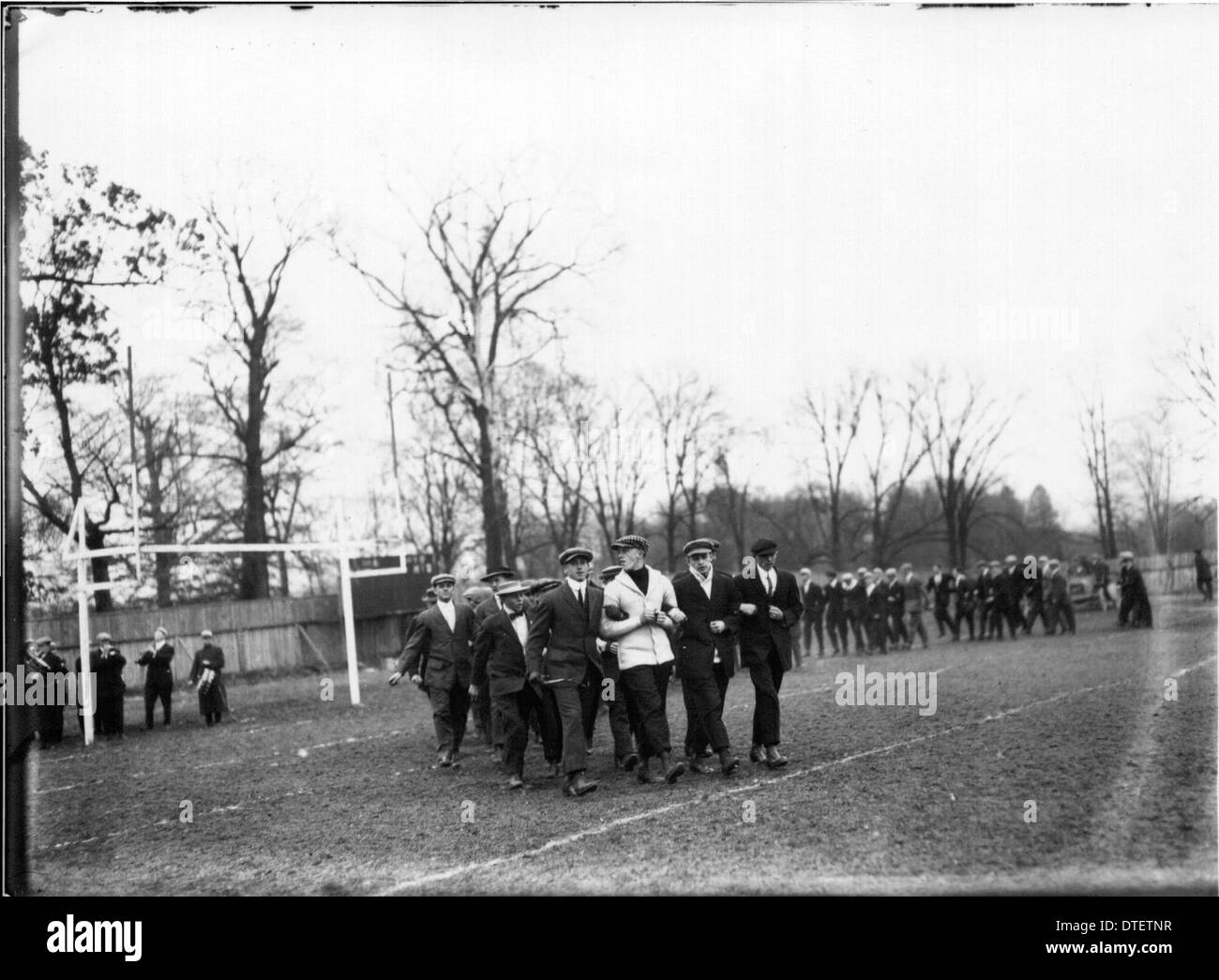 Snake line for Miami University football game 1912 Stock Photo - Alamy