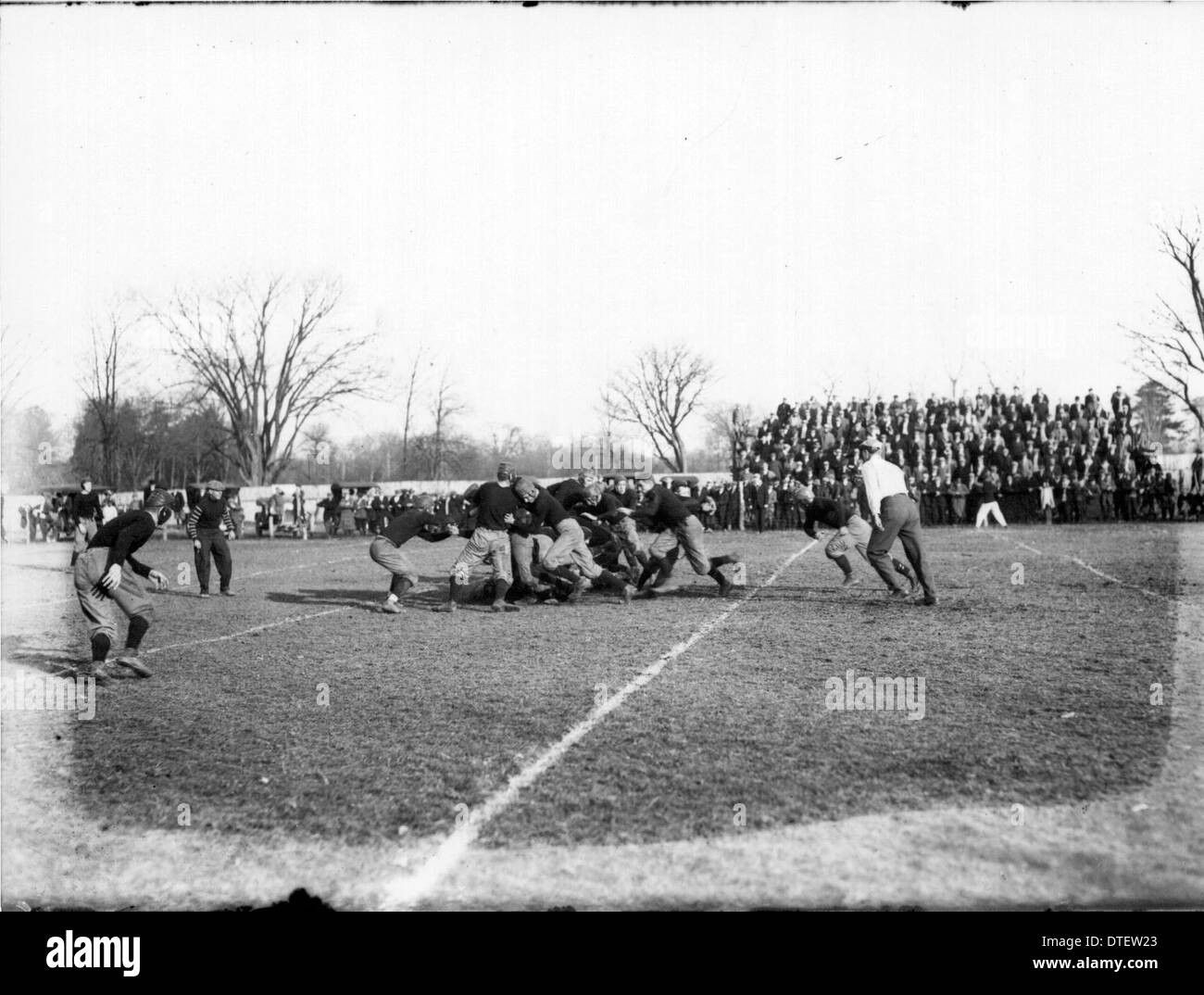This image captures the action during the Miami-Denison football game ...