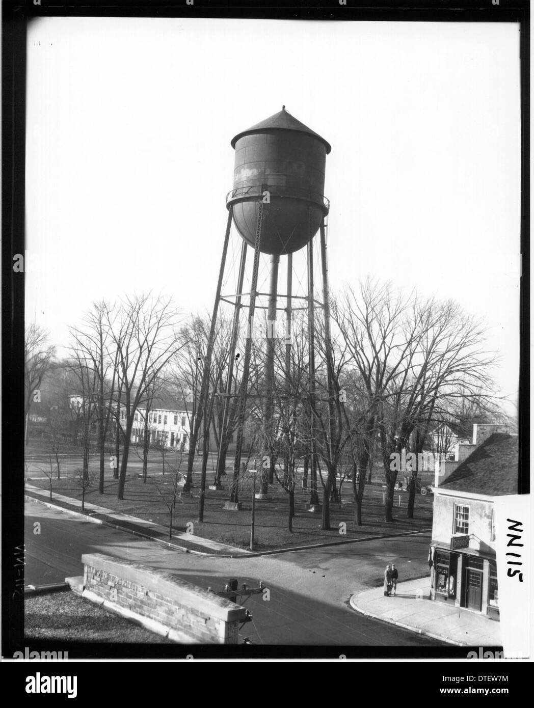 A photograph of the Oxford, Ohio water tower, reflecting early 20th ...