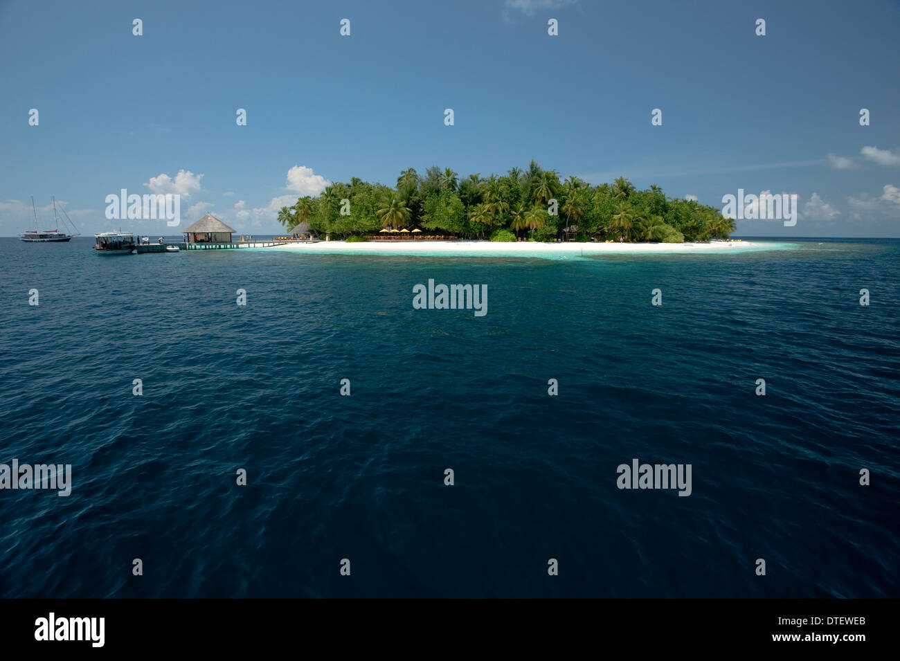 The Angsana Maldives Ihuru, North Malé Atoll, The Maldives Stock Photo ...