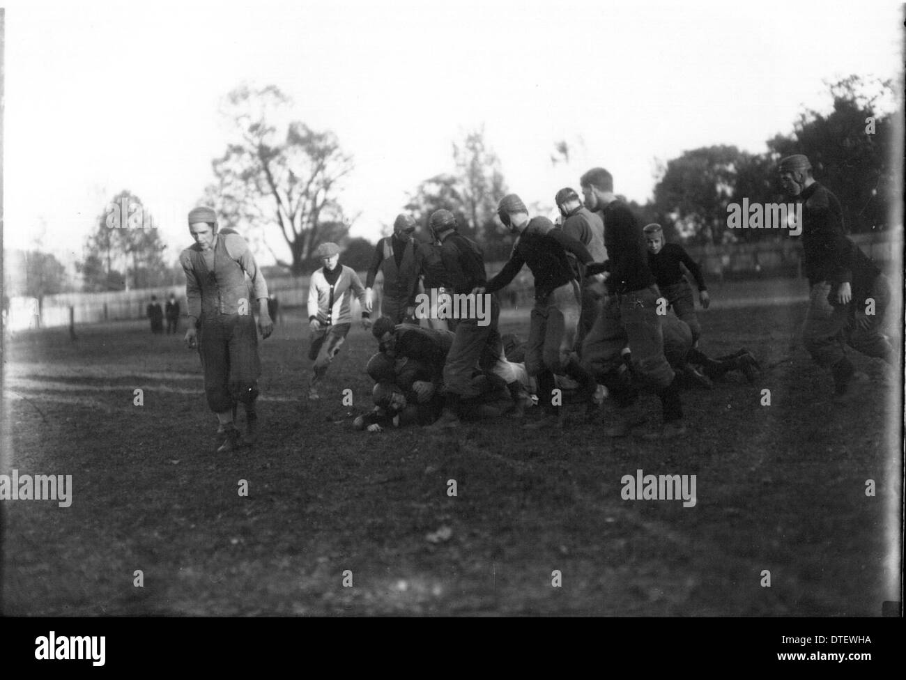 Action at Miami University football game 1911 Stock Photo - Alamy
