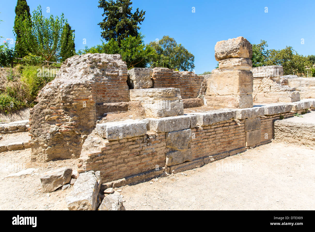 Monastery (friary) in Messara Valley at Crete island in Greece. Messara ...