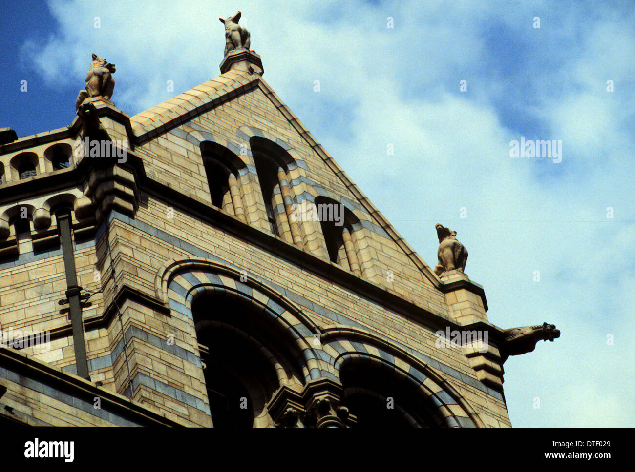 Detail view of the exterior of the Waterhouse Building Stock Photo - Alamy