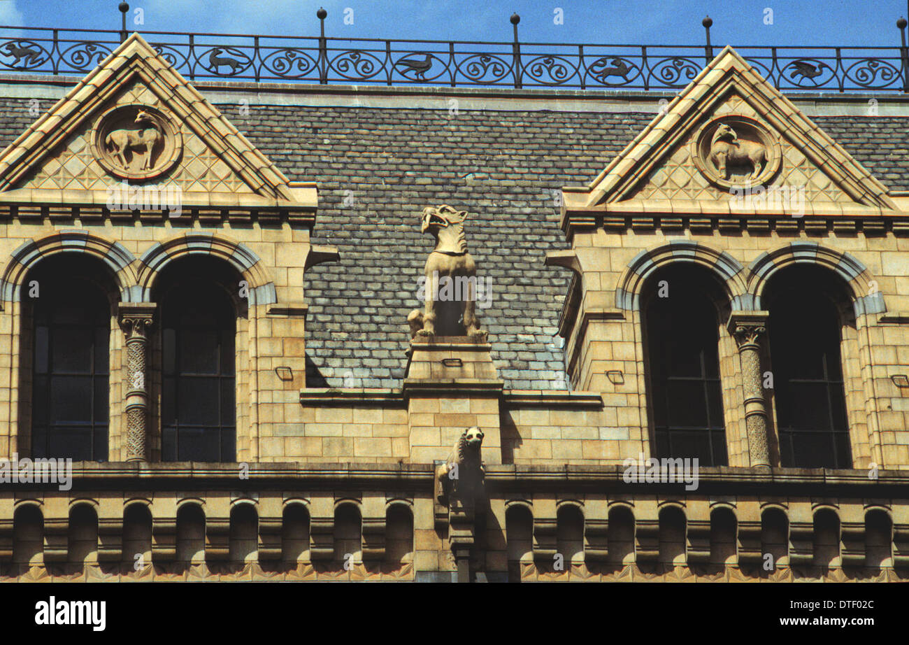 Detail view of the exterior of the Waterhouse Building Stock Photo - Alamy