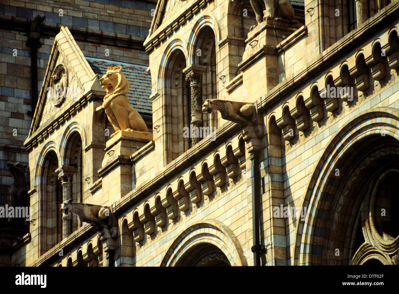 Detail view of the exterior of the Waterhouse Building Stock Photo - Alamy