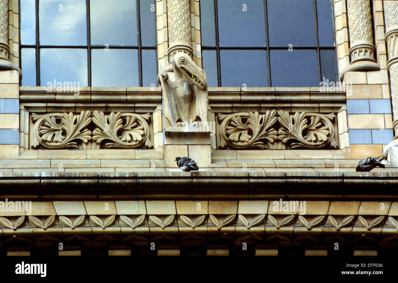 Detail view of the exterior of the Waterhouse Building Stock Photo - Alamy