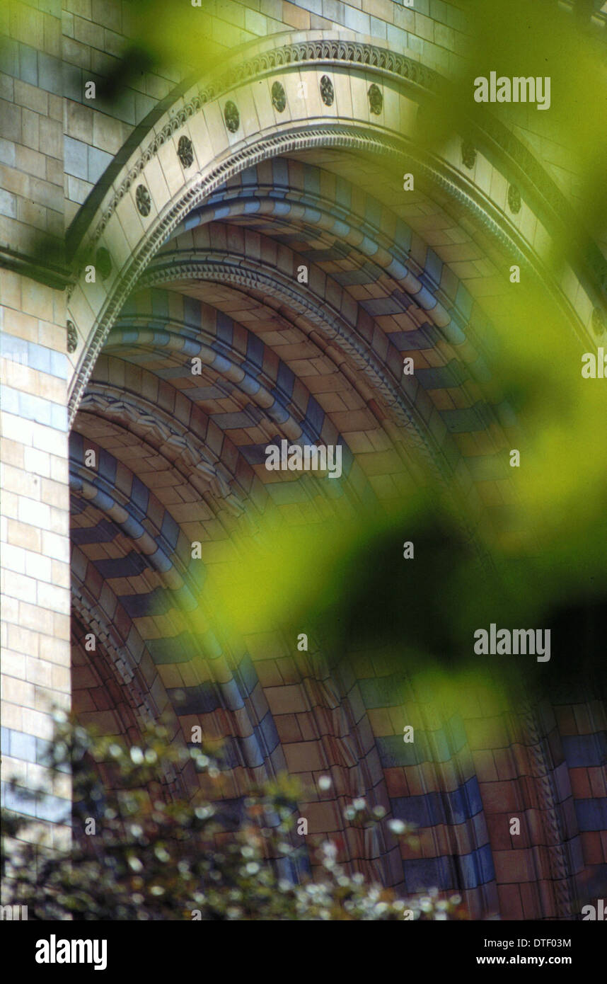 Detail view of the exterior of the Waterhouse Building Stock Photo - Alamy