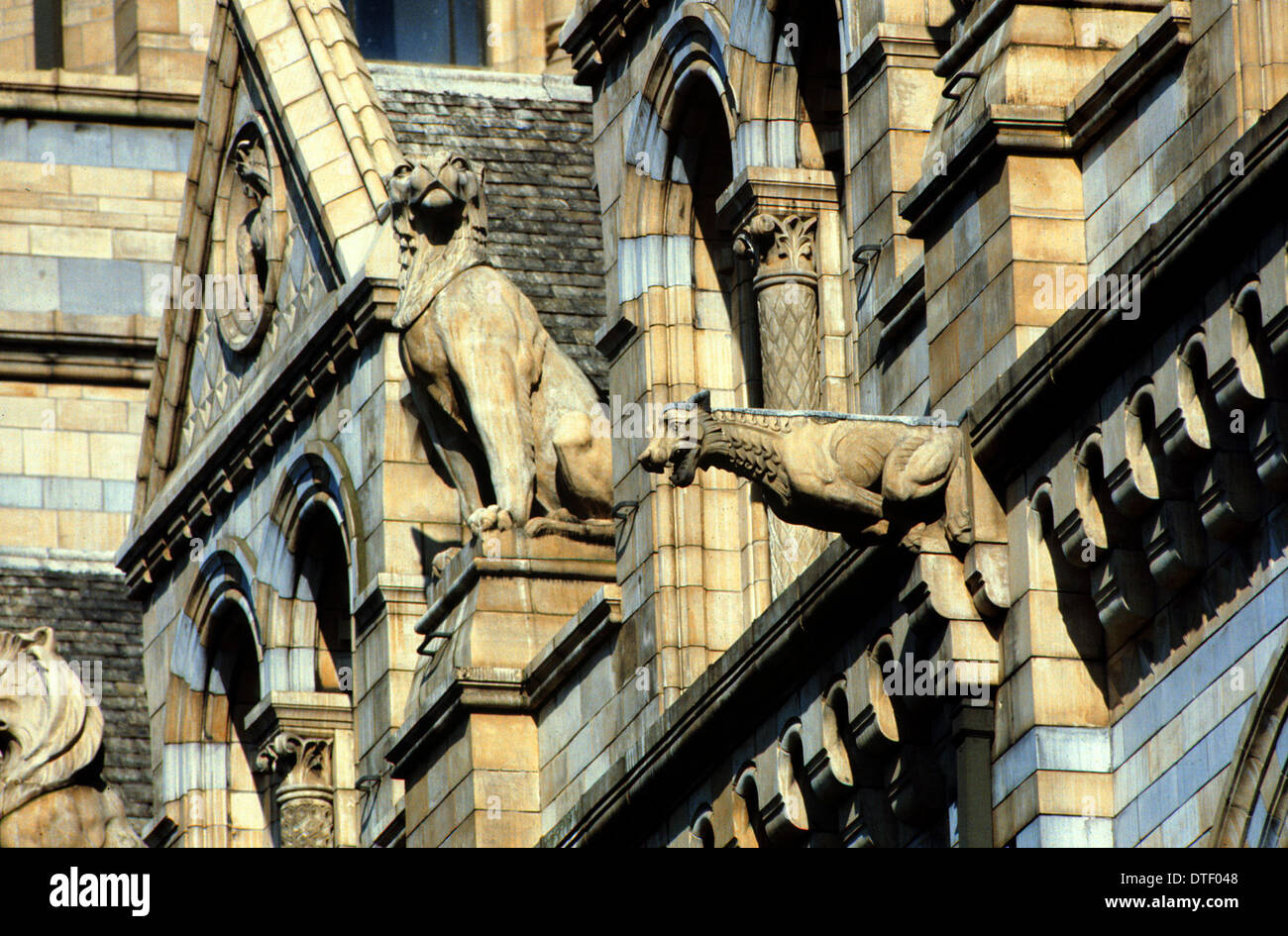 Detail view of the exterior of the Waterhouse Building Stock Photo - Alamy