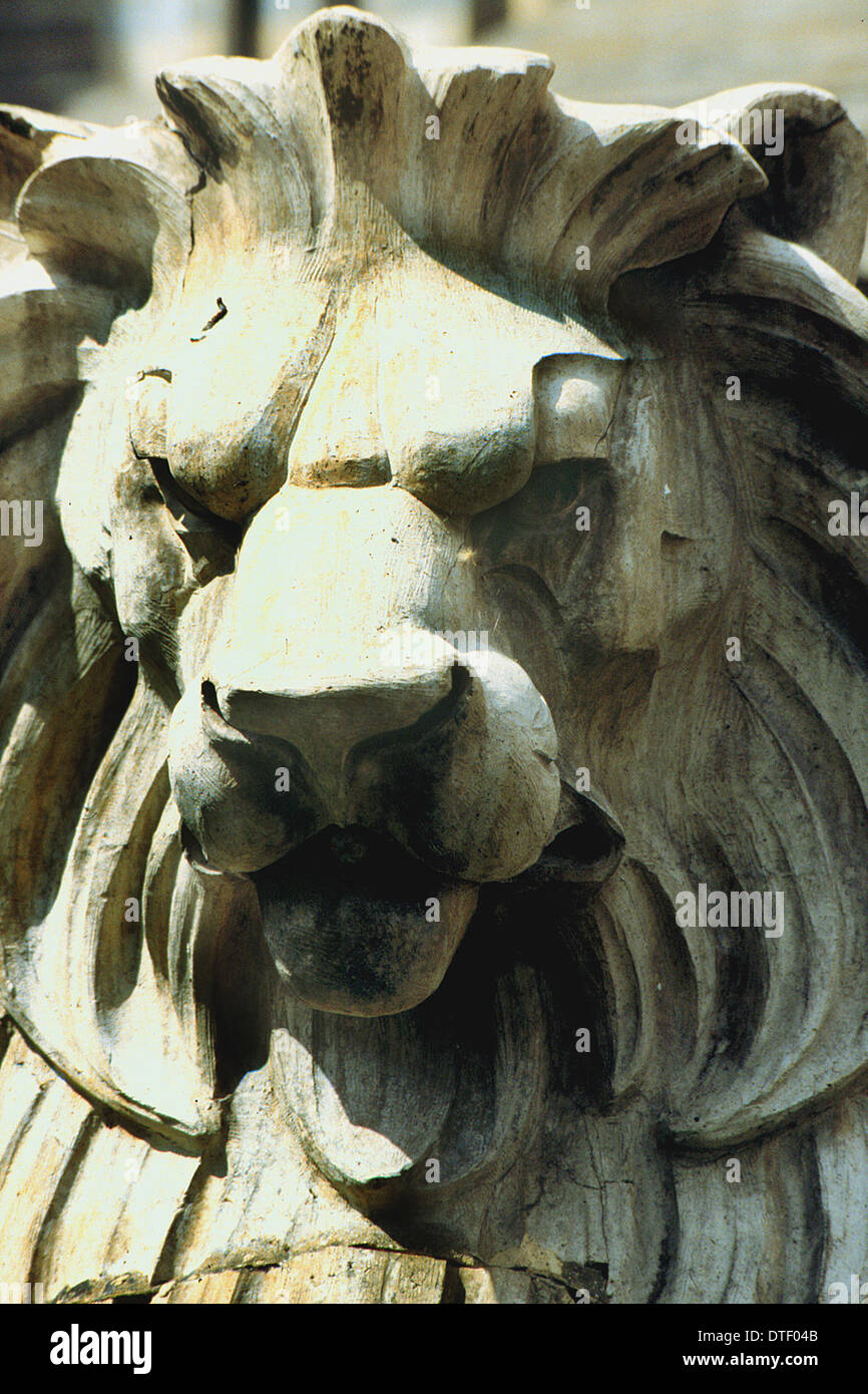 Detail view of the exterior of the Waterhouse Building Stock Photo - Alamy