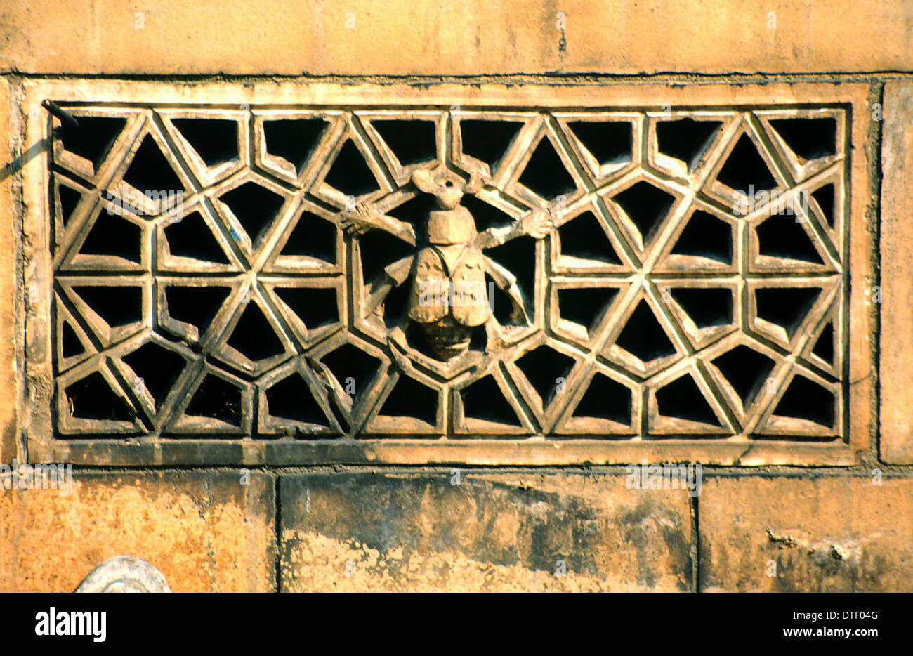 Detail of terracotta moulding of a beetle in the Waterhouse Building ...