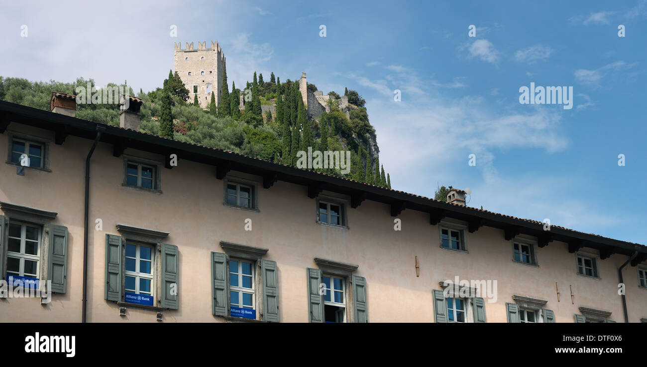 Arco, Italy, Castello di Arco from the old town Stock Photo - Alamy