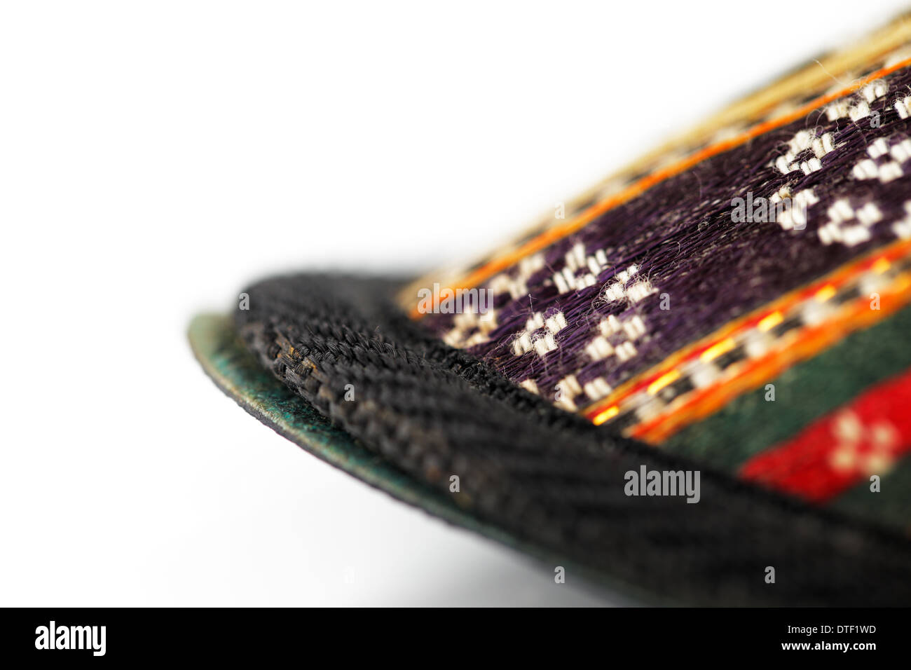Traditional Arabic slippers shot against a white background Stock Photo ...