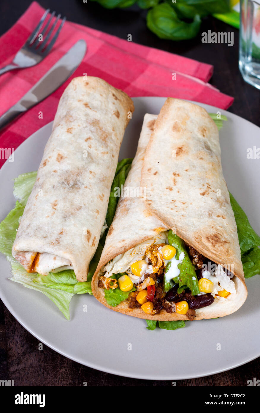 Burritos hi-res stock photography and images - Alamy