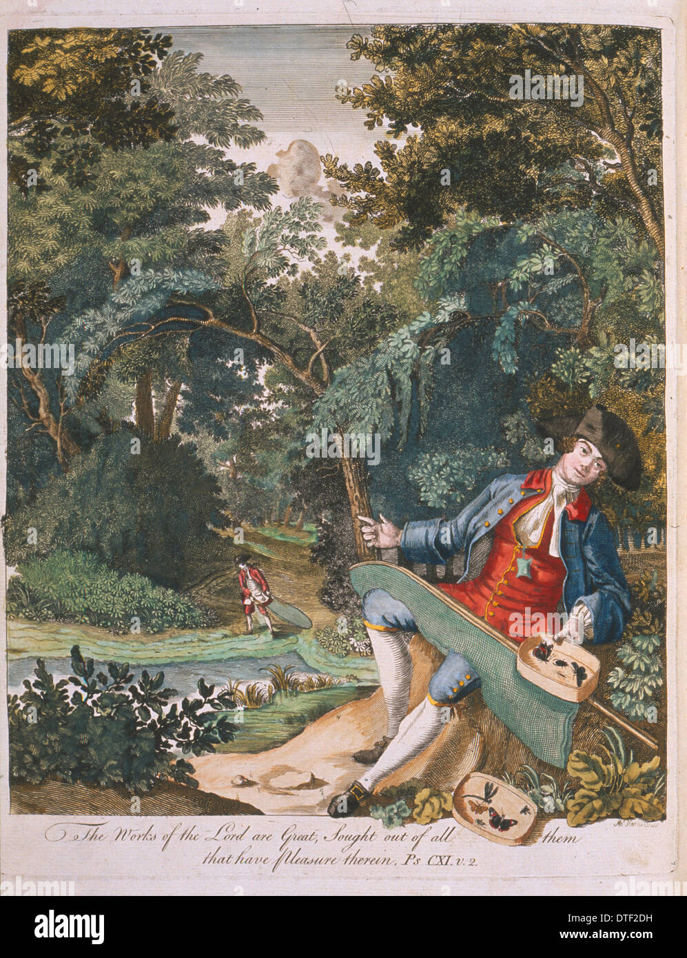 Frontispiece from The Aurelian, by Moses Harris, 1766 Stock Photo - Alamy