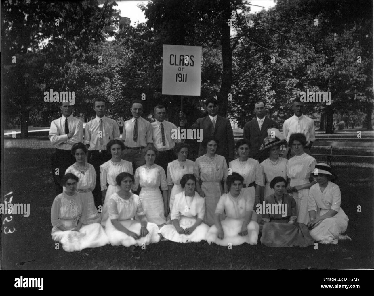 This photograph from 1913 captures a group portrait of Miami University ...