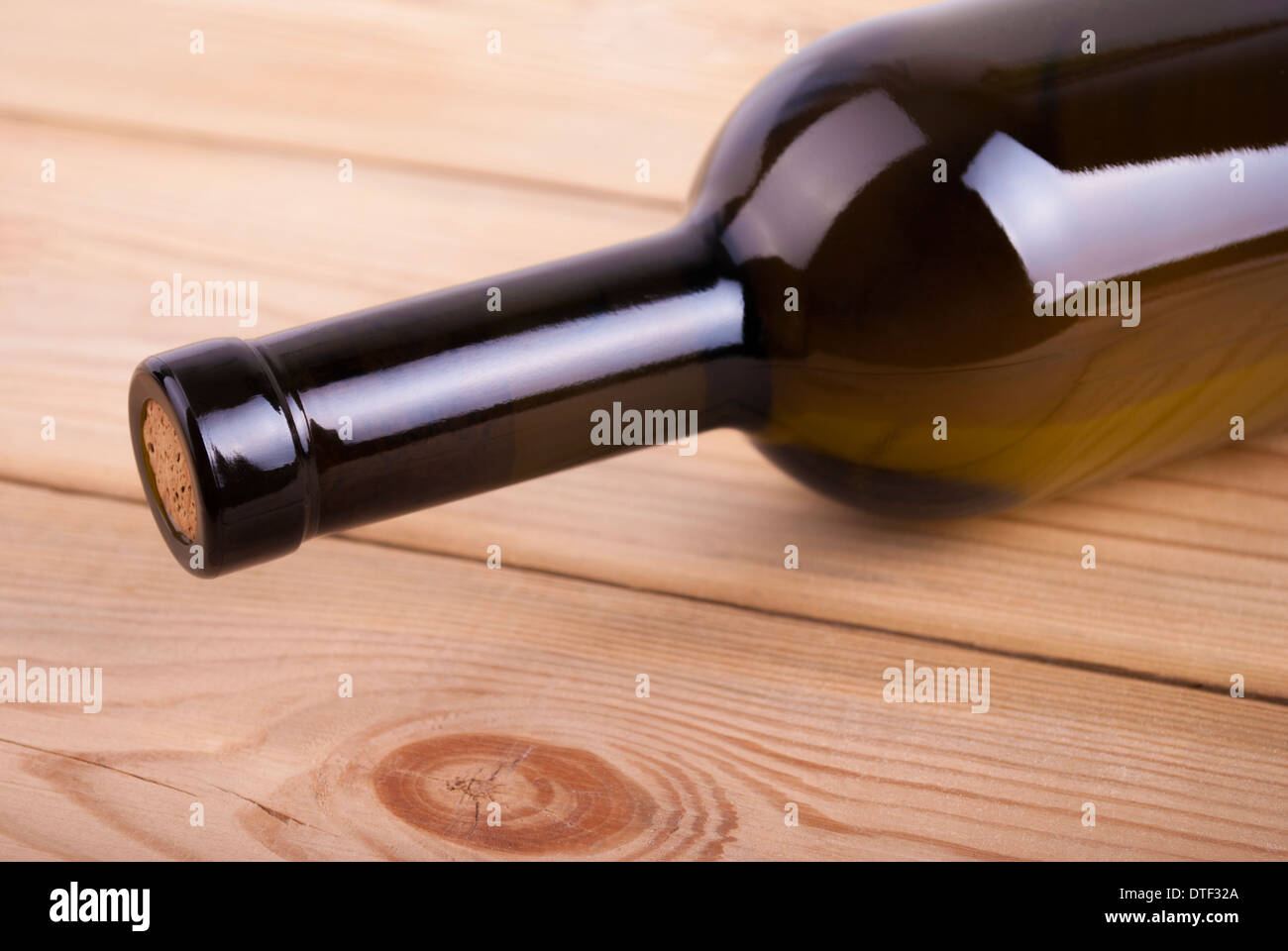 Bottle of wine on the table Stock Photo - Alamy