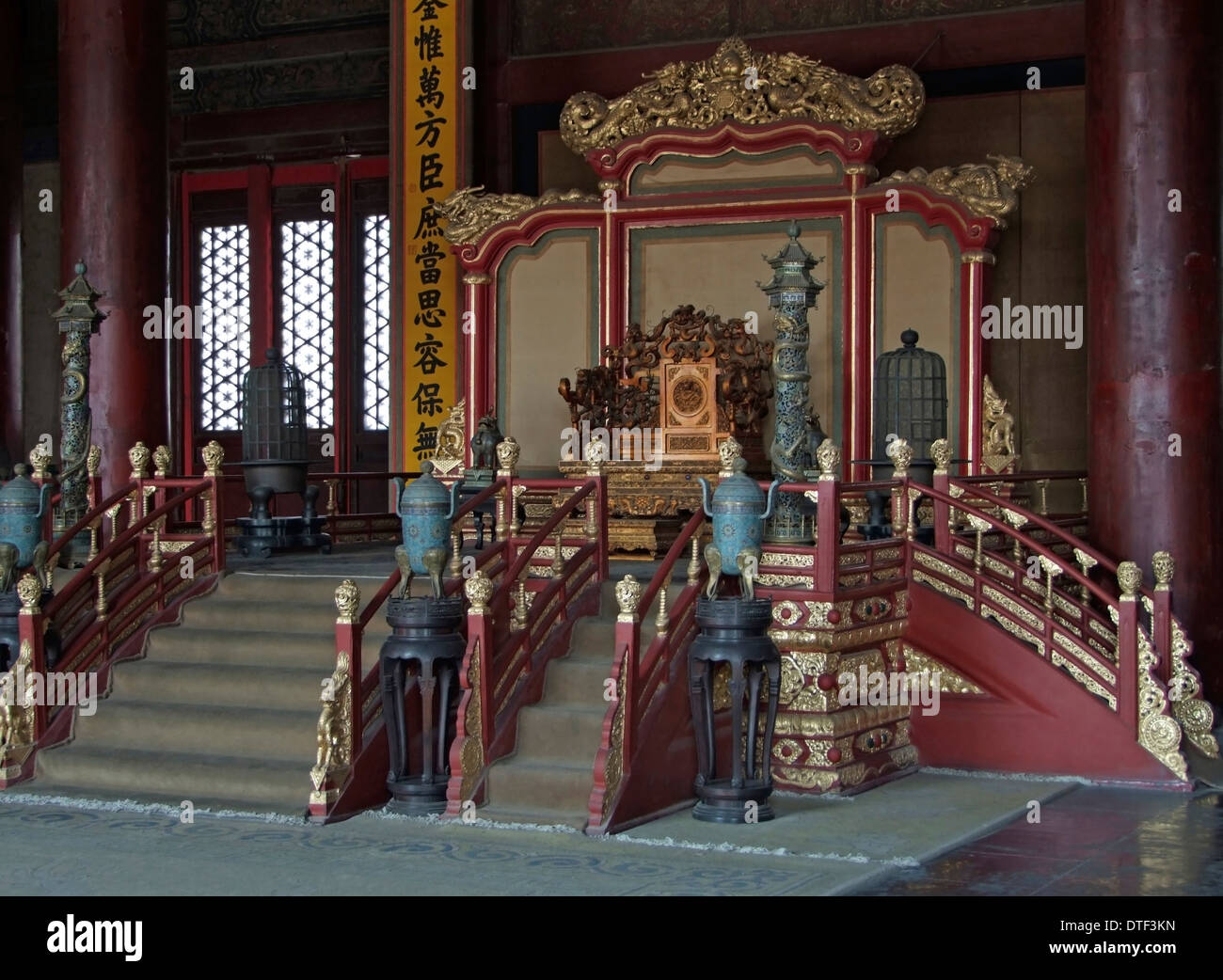 historic throne at the Forbidden City in Beijing (China Stock Photo - Alamy