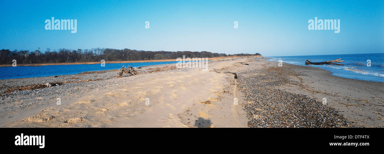 Saline lagoon, UK Stock Photo - Alamy