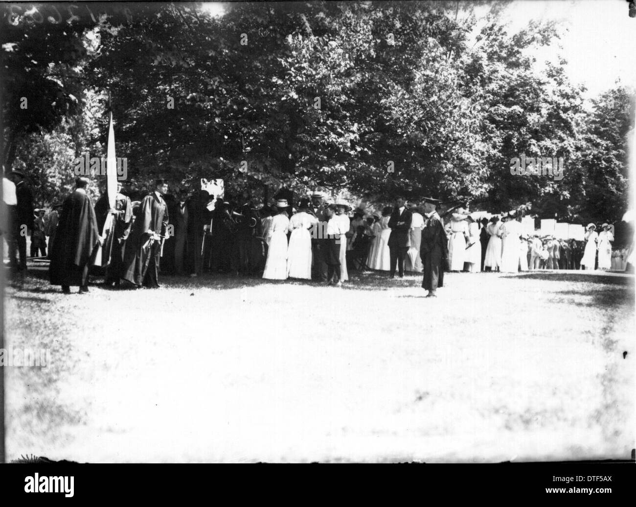 This image shows the crowd at Miami University’s commencement ceremony ...