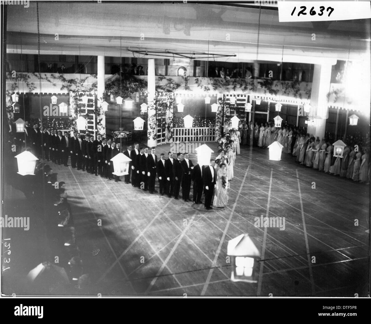 This 1913 photograph captures the grand march at Miami University’s ...