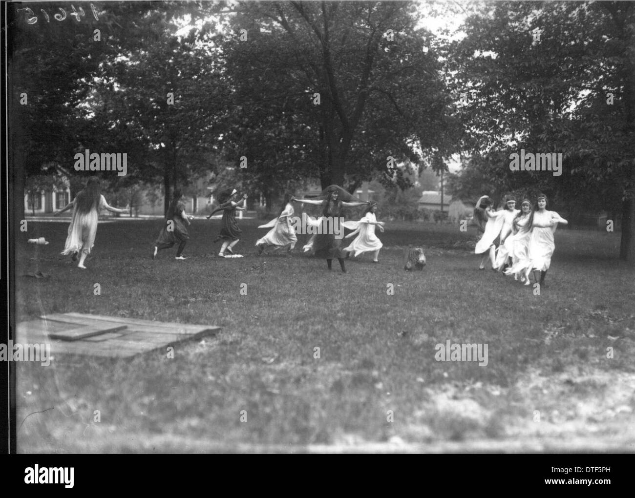Western College's May Day celebration in 1915, showcasing costumes worn ...