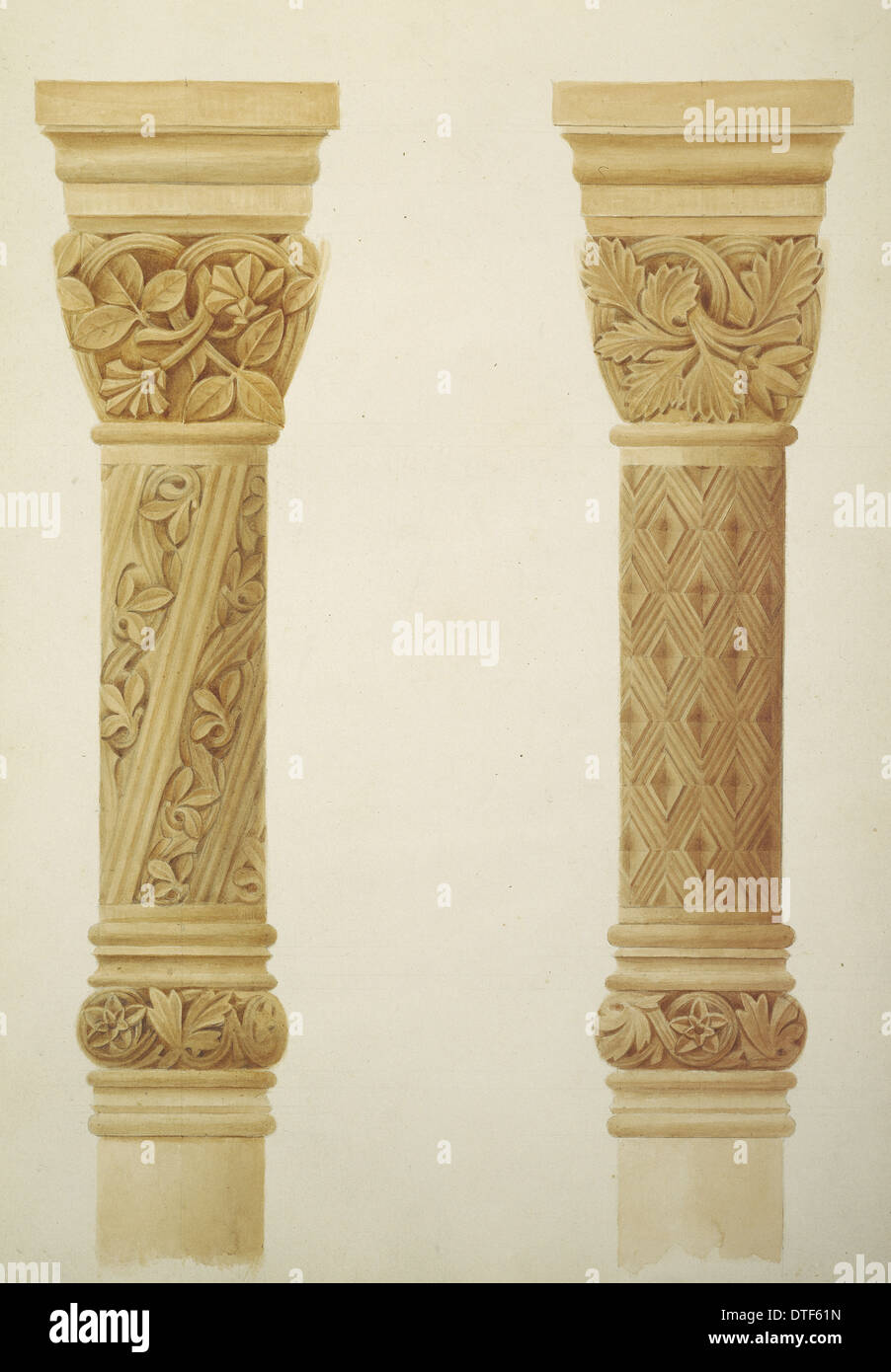 Designs for the Natural History Museum, by Alfred Waterhouse (1830-1905 ...