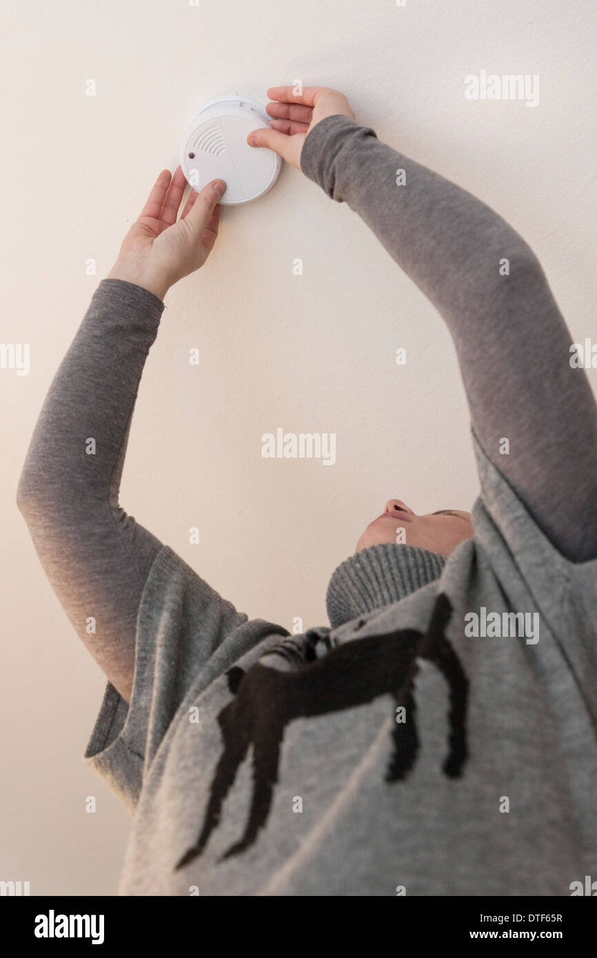 Smoke detector german hi-res stock photography and images - Alamy