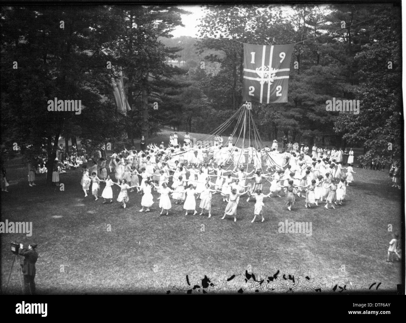 This 1922 photograph shows students celebrating Tree Day at Western ...