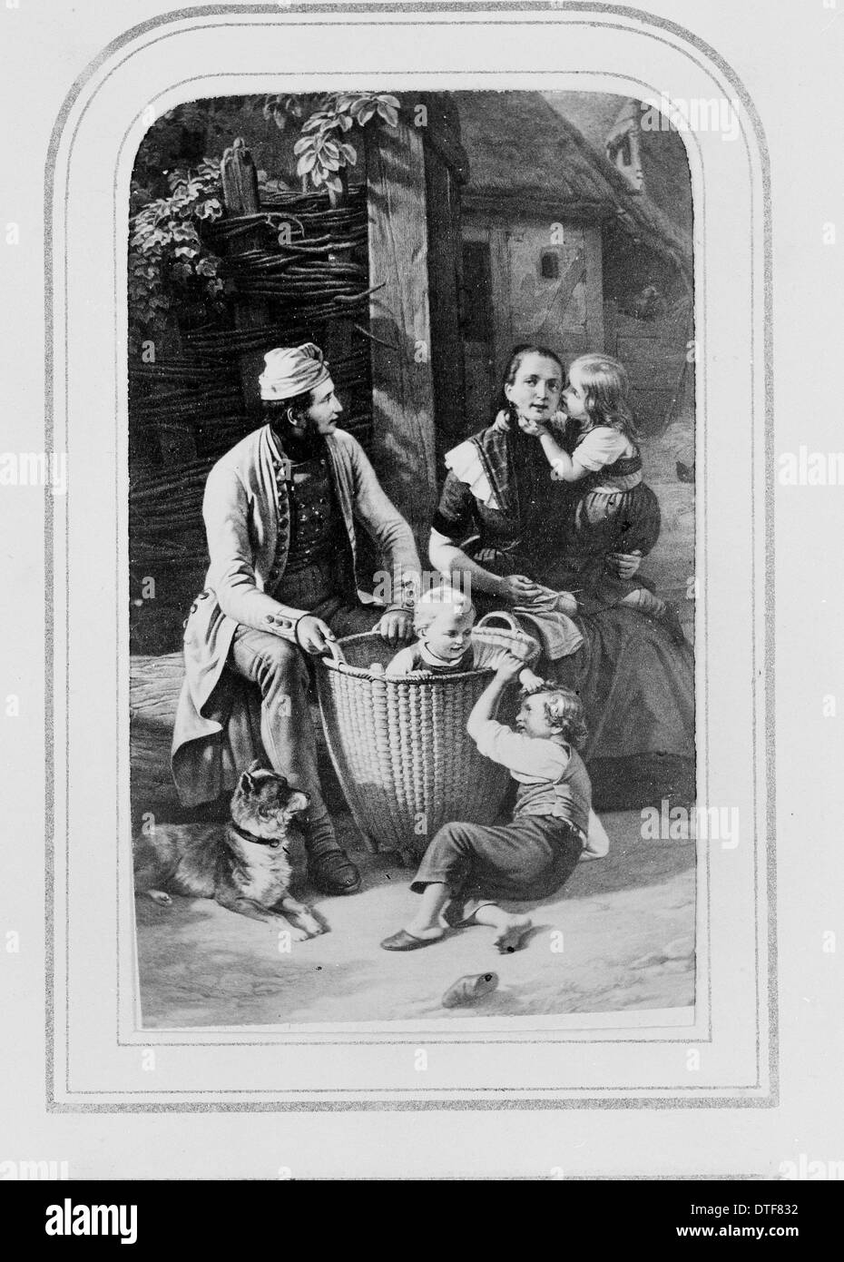 Family group black white Black and White Stock Photos & Images - Alamy