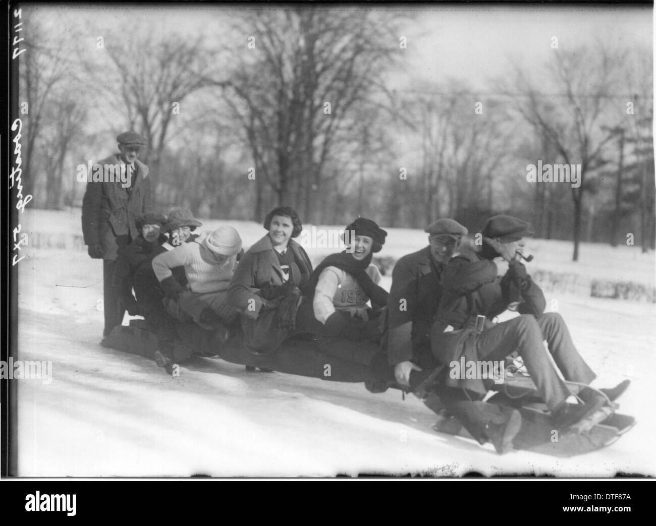 A historical photograph from 1922 showing students, faculty, or staff ...