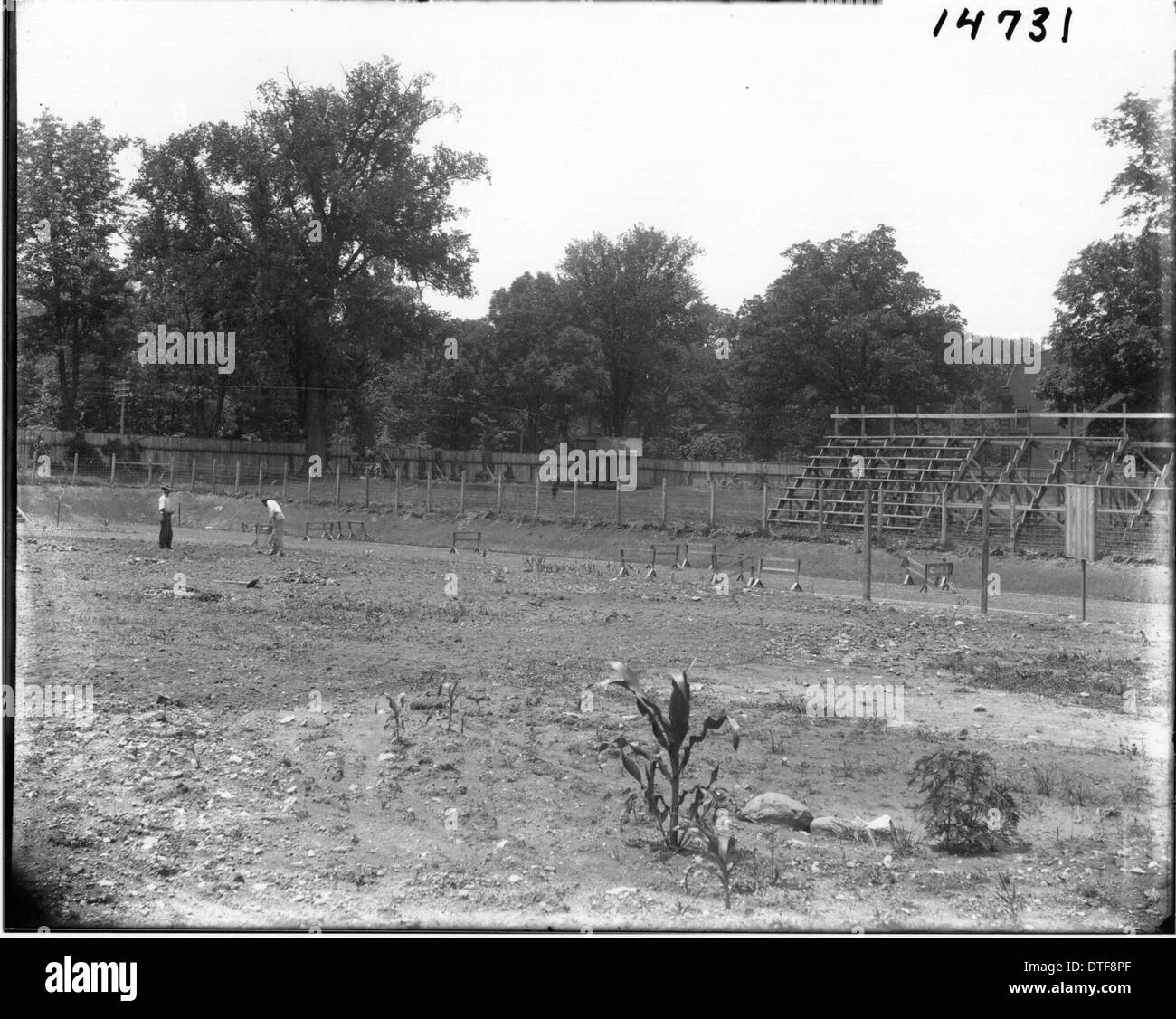 A historical photograph of Miami Field in 1915, showcasing the athletic ...