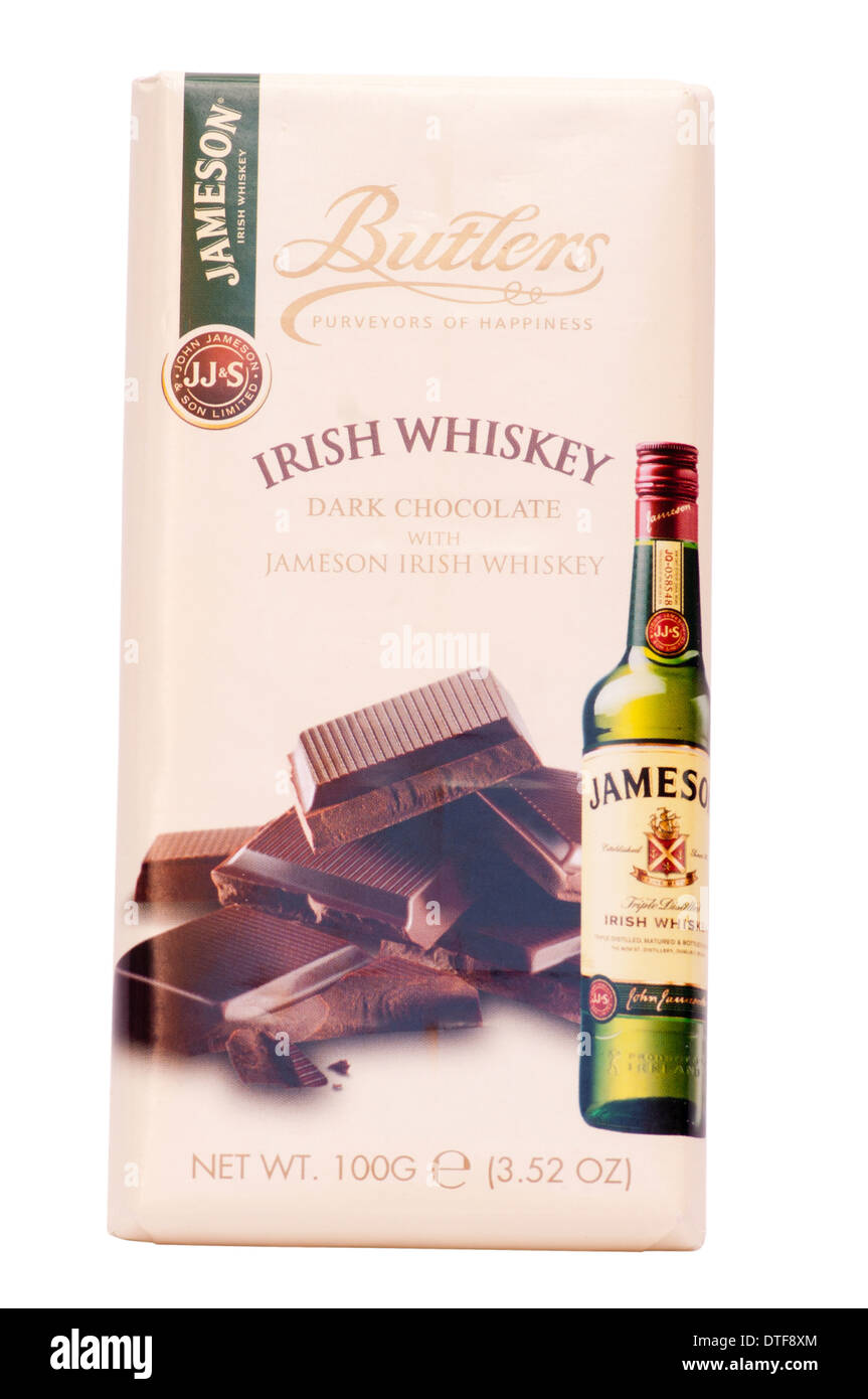 Bar Of John Jameson Irish Whiskey Chocolate Stock Photo - Alamy
