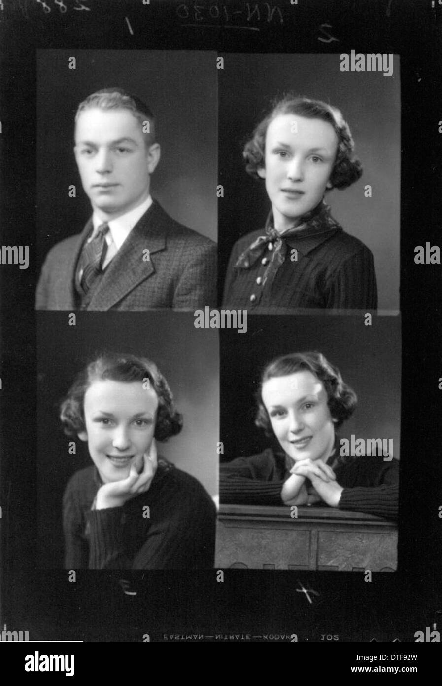 The 1937 McGuffey High School yearbook features portraits of students ...