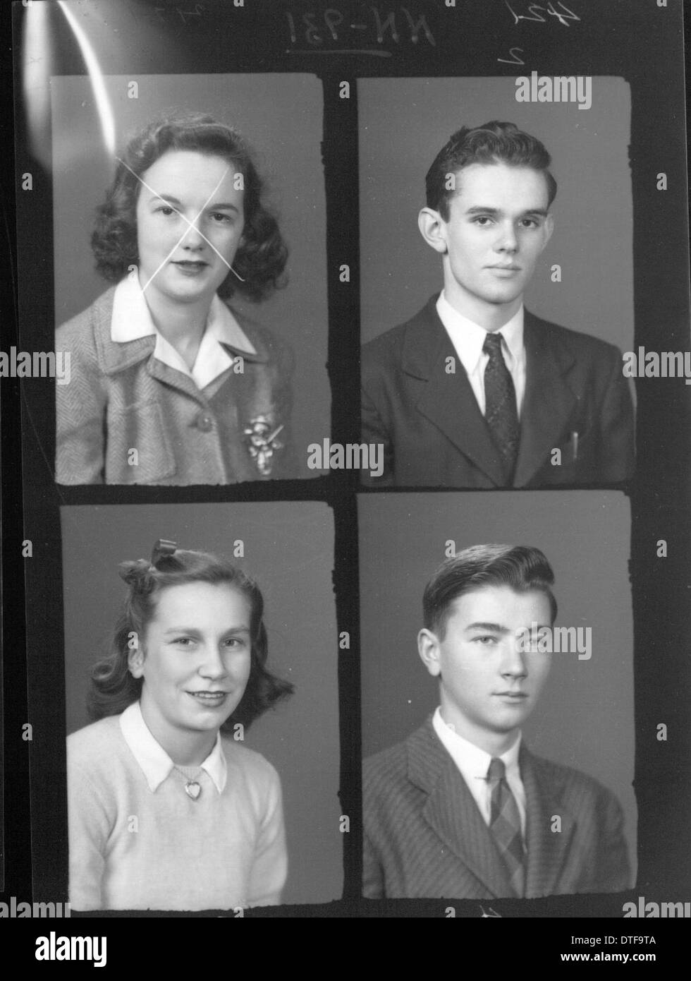 Student life 1940s Black and White Stock Photos & Images - Alamy